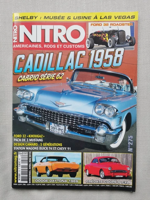 MAGAZINE NITRO CADILLAC 1958, Shelby Las Vegas EUR 5,00 - PicClick FR