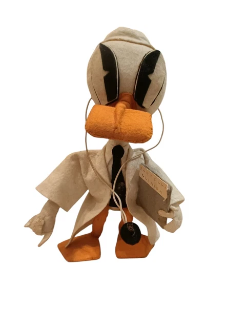 RARO PUPAZZO LENCI papero paperino donald duck Disney in pezza anni 60 ...