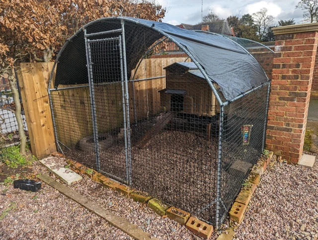 WALK IN CHICKEN Run Galvanized Snap n lock Chicken Coop Hen Poultry ...