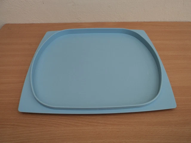 GRAND PLATEAU CAVE à FROMAGE BLEU TUPPERWARE ( pièce détachée ) Très ...