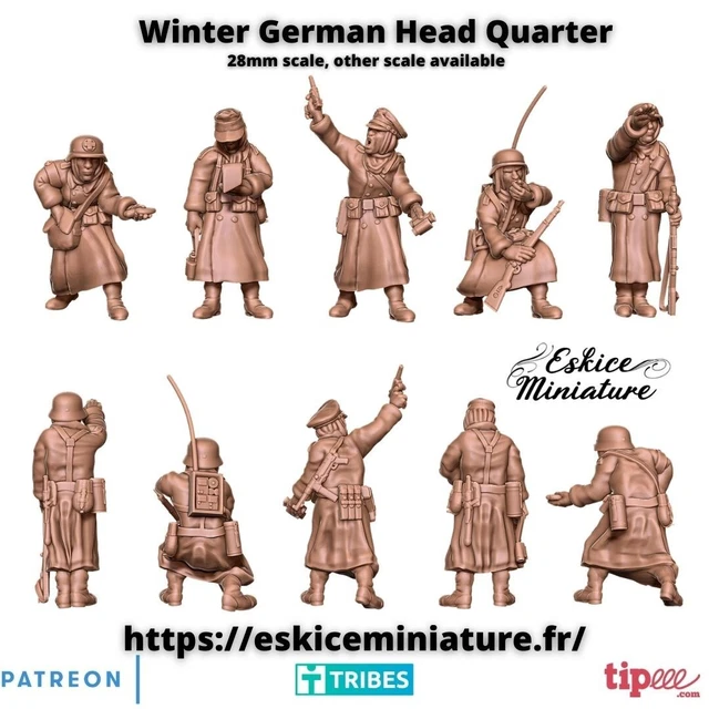 WW2 WINTER GERMAN Head Quarter -Wargames -Bolt Action - Black Powder ...