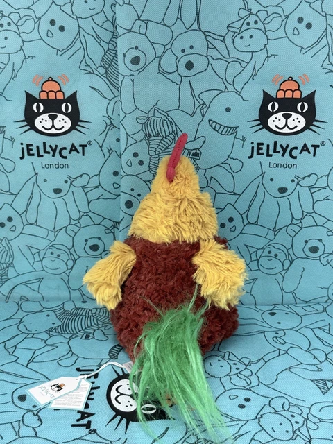 JELLYCAT CLUNY COCKEREL Rooster Plush Tags+Brand New With Dust Bag £18. ...