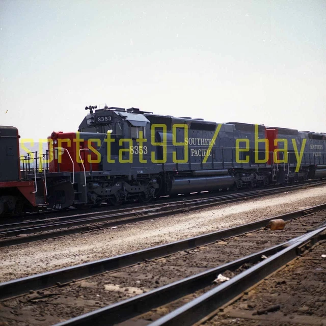 LOCOMOTIVE SP SOUTHERN Pacific EMD SD40T #8353 - couleur négatif chemin de fer c1974 EUR 15,32 ...