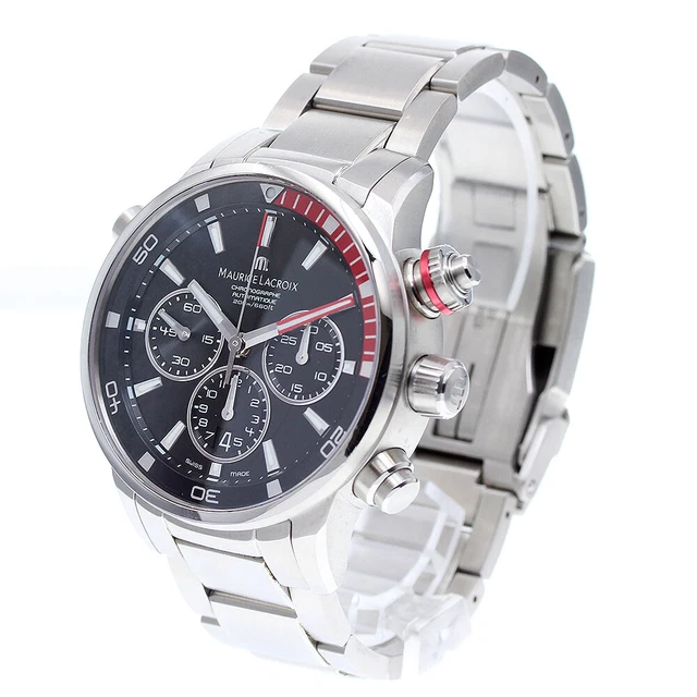 MAURICE LACROIX PONTOS PT6018 Cronografo Automatico Uomo_817022 EUR 1.558,59 - PicClick IT