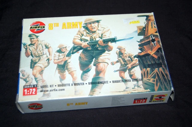 AIRFIX 1/72 SCALE WWII British 8th Army Infantry Model Kit Figure Set £ ...