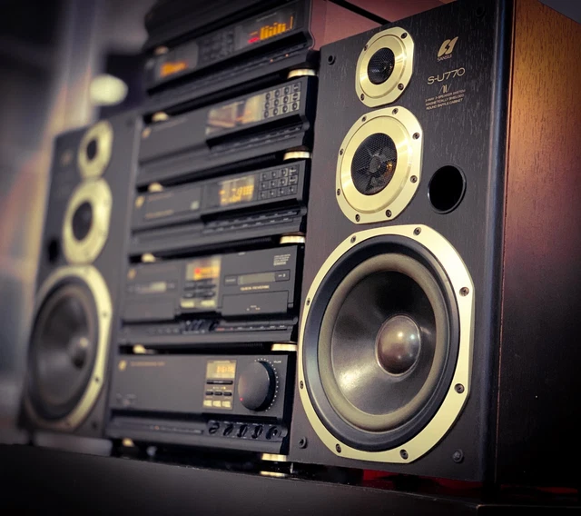 SANSUI A-E770 GOLD 🌈RaRe🌈 Flagship Vintage Stereo Component System ...