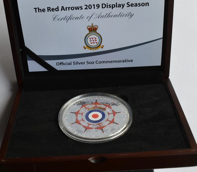 RED ARROWS 2019 Display Season Silver 5oz Commemorative COA £189.95 ...
