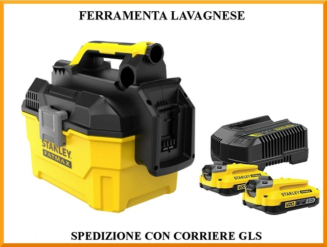 ASPIRATEUR STANLEY FAT Max SFMCV002B Avec Kit 2 Batteries 2.0 Ah ...
