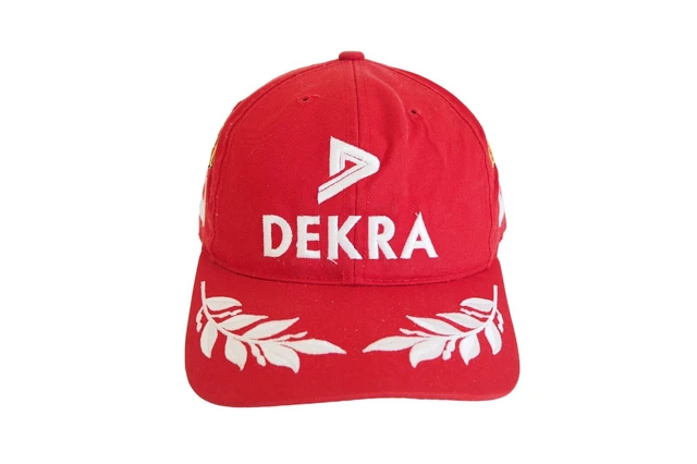 VINTAGE DEKRA FERRARI Michael Schumacher Cap Formula 1 Racing Team big ...