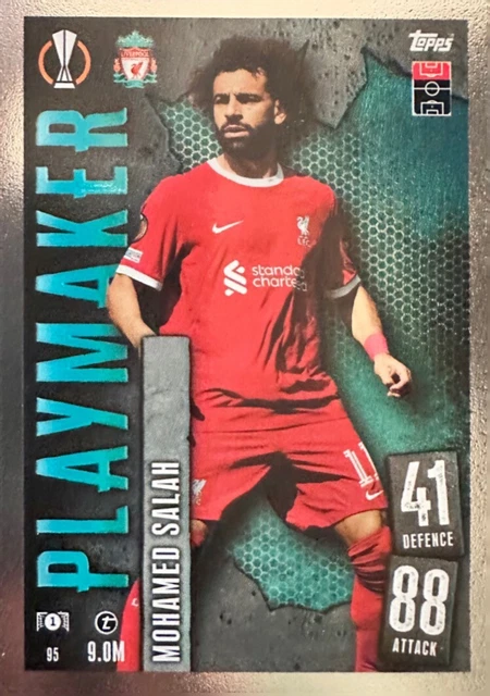 N.95 MOHAMED SALAH Liverpool - Card Match Attax 2023/24 Topps EUR 1,00 ...