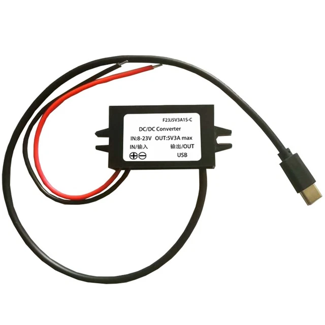 HEAVY DUTY 12V to 5V Converter Type C USB C Waterproof DC DC Step Down ...
