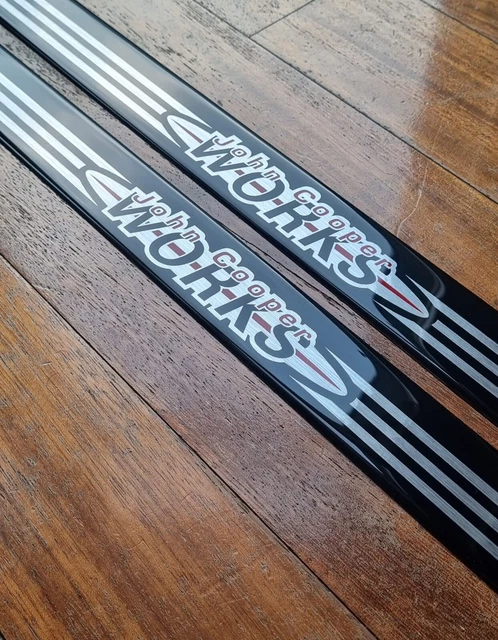 JOHN COOPER WORKS Jcw Genuine Door Sills Davanzale Battitacco R53 R52 ...