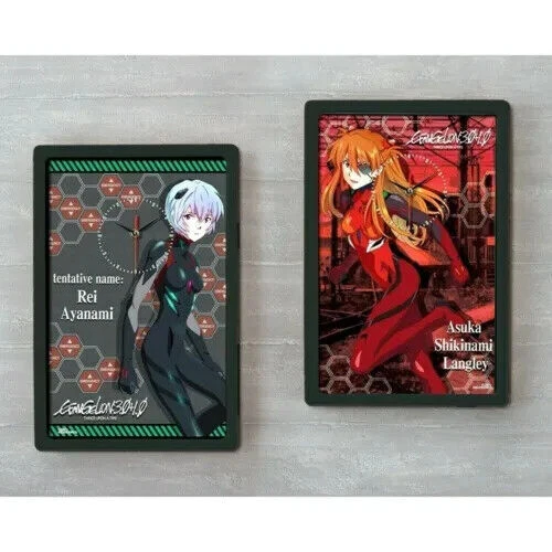 RARE EVANGELION PREMIUM SQUARE Wall Clock 2 types SET Exclusive ro £71. ...