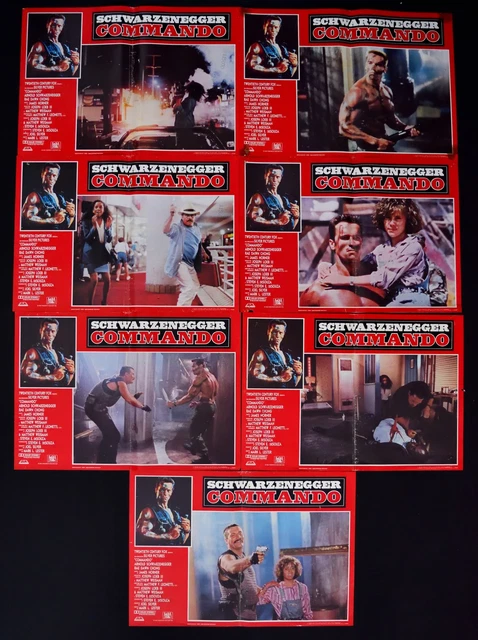 FOTOBUSTE COMMANDO ARNOLD schwarzenegger mark lester horner chong F189 ...