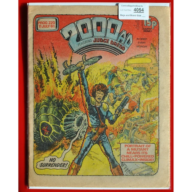2000AD PROG 220 Judge Dredd Strontium Dog Comic Book 11 7 81 UK 1981 ...