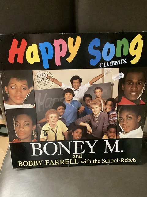 MAXI SINGLE Boney M. and Bobby Farrell with. the School Rebels Happy Song EUR 1,50 - PicClick DE