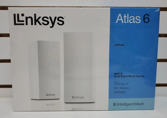 LINKSYS ATLAS 6: AX3000 Dual-Band Mesh WiFi 6 System 2-Pack MX2002 $159.99 - PicClick