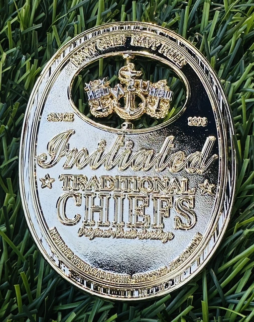 US NAVY CHIEF Petty Officer Challenge Coin CPO MESS Traditional Spinner ...