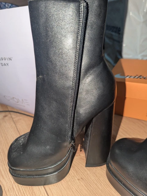 SIZE 5 ASOS Tall Heel Black Boot £39.20 - PicClick UK