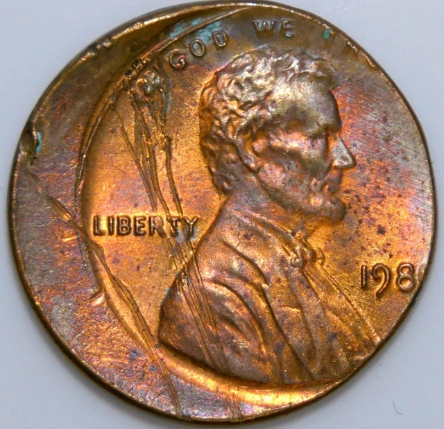 1980'S LINCOLN MEMORIAL Cent Struck Off Center Error Coin i862 £17.71 ...
