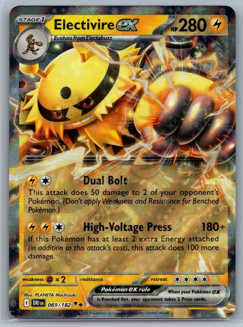 POKÉMON TCG DESTINED Rivals Electivire EX 069 £1.78 - PicClick UK