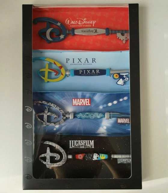 DISNEY STUDIOS COLLECTIBLE Key Set Lucas Star Wars Pixar Marvel Walt ...