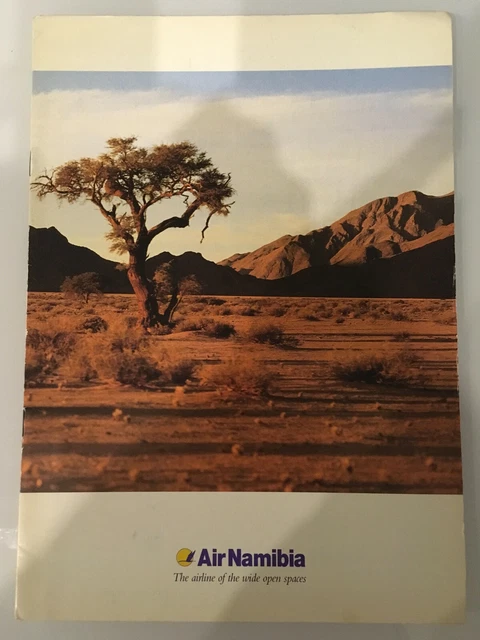 AIR NAMIBIA AIRLINES 1990s PROFILE BROCHURE B747 SP ROUTE MAP CABIN ...