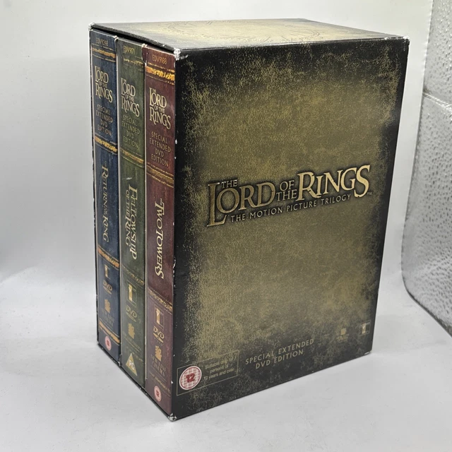THE LORD OF The Rings Extended Edition DVD 3 Movie Box Set £15.00 ...