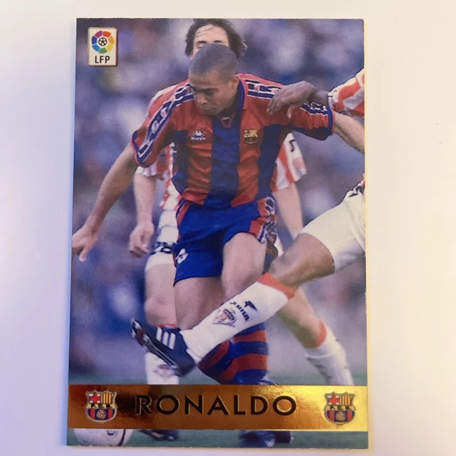 RONALDO LUIS NAZARIO Mundicromo TROFEO PICHICHI BARCA ROOKIE YEAR 1996 ...