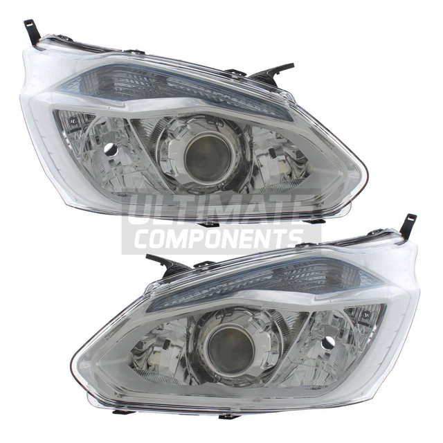 FORD TRANSIT CUSTOM Headlights Van 2012-2018 Headlamps Projector Pair ...
