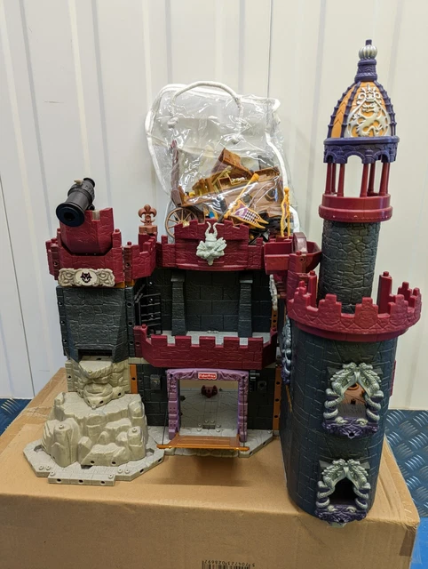 FISHER PRICE IMAGINEXT Medieval Castle with Catapult Knights Figures ...