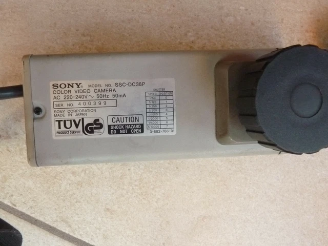 CAMERA HYPER HAD SONY SSC-DC38P vidéo couleur 220-240V EUR 50,00 - PicClick FR