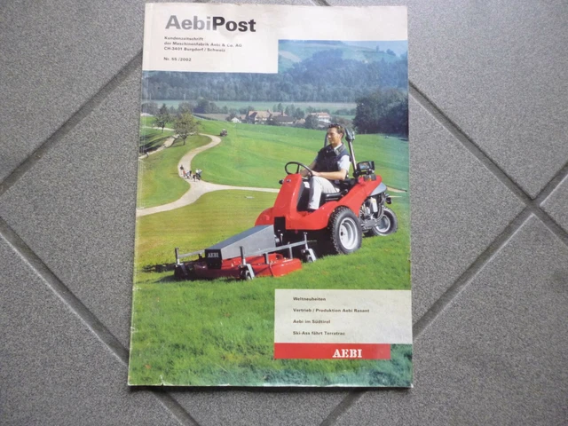 AEBIPOST KUNDENZEITSCHRIFT (TERRATRAC Aebi TC07) Heft Nr.55/2002 EUR 1 ...
