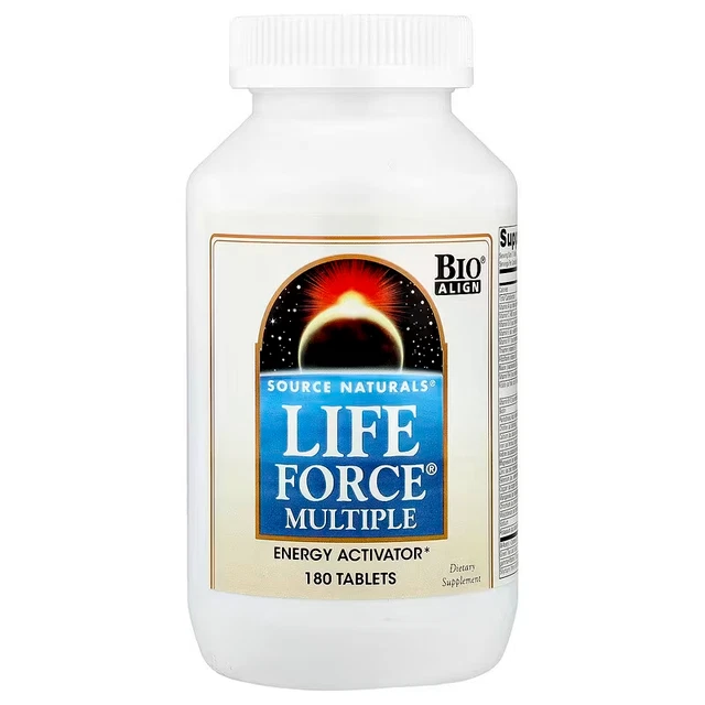 SOURCE NATURALS, LIFE Force Multiple, 180 Tablets, Expiry:06/2028 £79. ...