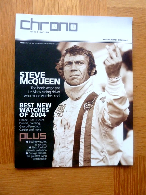 CHRONO MAGAZINE STEVE McQueen Cover - Issue No 1 May 2004 £5.99 ...