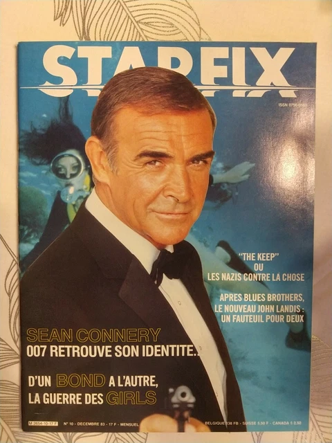 MAGAZINE STARFIX N°10 Décembre 1983 SEAN CONNERY JAMES BOND, BARBARA ...