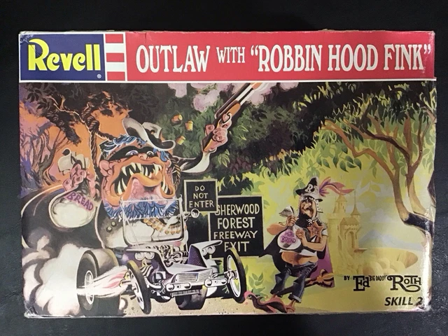 REVELL OUTLAW Robbin Hood Rat Fink model kit #7622 Ed Big Daddy Roth ...