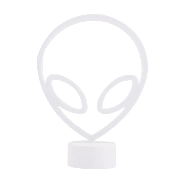 NEON SIGN ALIEN Pattern Lamp Decorative LED Sign Without Battery £17.69 ...