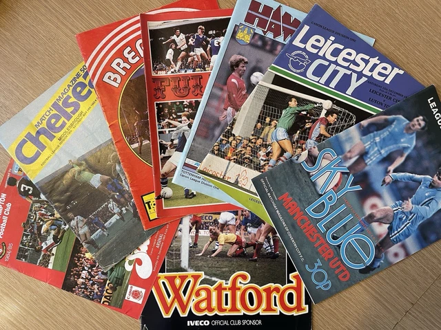 8 X VINTAGE 1980s Football Programmes Various Clubs Bundle £0.99 ...