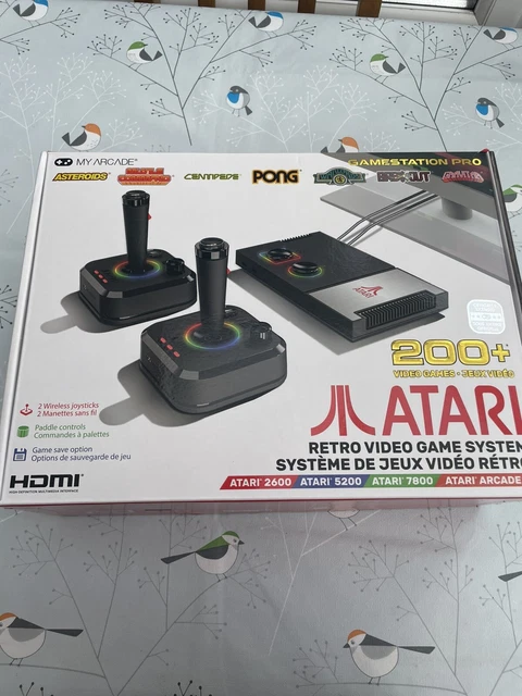 MY ARCADE ATARI GameStation Pro Plug N Play Video Game System 200 Games ...