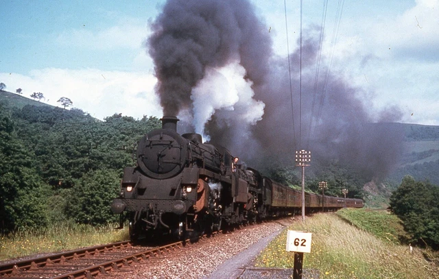 COLOUR RAIL SLIDE, BRW857, BR 4MT 75013/75016, Talerddig £1.25 ...