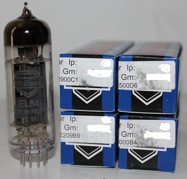 USINE PLATINE QUAD Assortis De Mullard EL84 Tubes, Tout Neuf en Boîte EUR 159,35 - PicClick FR