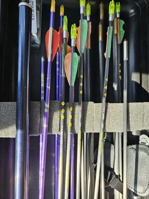 KAP ARCHERY RECURVE Riser Bow with Sf Carbon Limbsin Case Easton Arrows ...