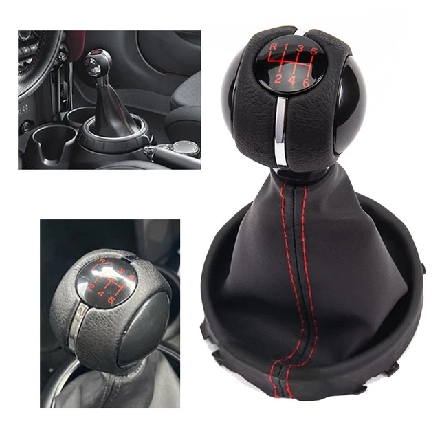 FOR MINI COOPER 6 Speed Gear Shift Knob Stylish Red Handle for F54 F60 ...