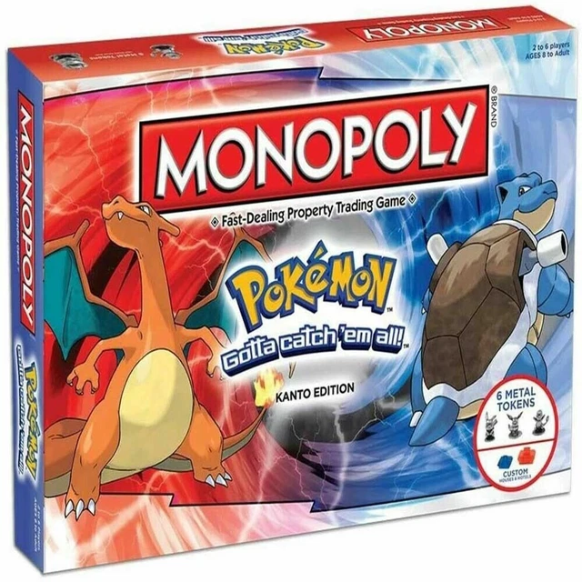 MONOPOLY POKÉMON KANTO Edition 1. Generation Pokemon version neuve & emballage d'origine anglais ...
