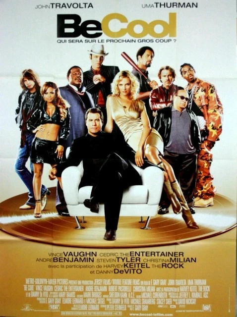 JOHN TRAVOLTA UMA Thurman Dwayne Johnson Harvey Keitel D DeVito BE COOL ...