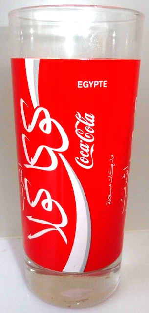 COCA COLA® VERRE COCA COLA EN ARABE (3 FOIS) 14,5 cm H x 6 cm Ø N° 3462 ...