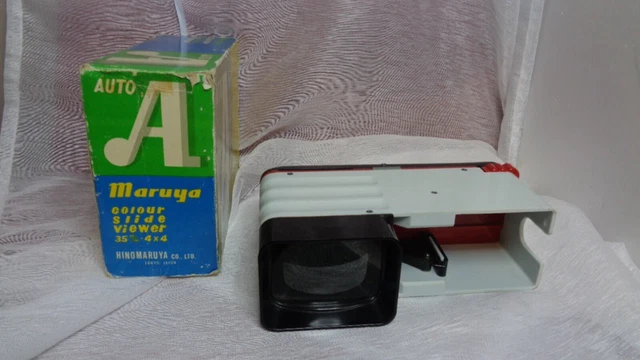 RARE VISIONNEUSE DE Diapositives maruya hinomaruya japan Viewer + boite ...