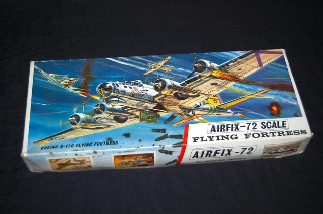AIRFIX 1/72 SCALE Boeing B-17G Flying Fortress Model Kit 1964 Red ...
