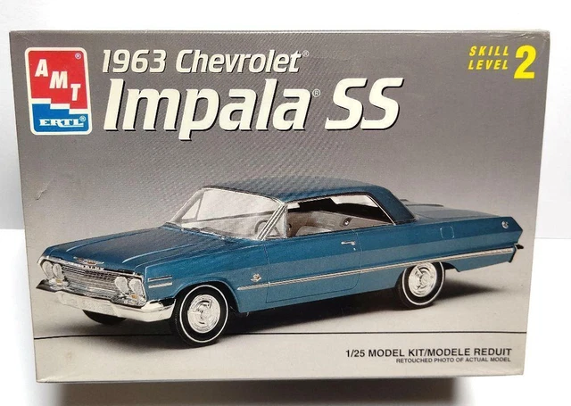 KIT MODÈLE DE voiture classique Chevrolet Impala SS Amt '63 Modèle ...